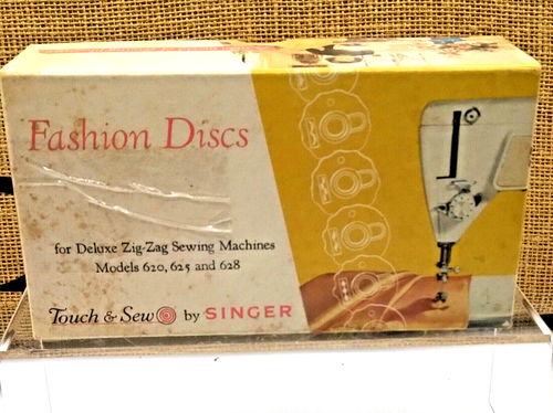 Vintage Singer Touch & Sew Fashion Discs Deluxe 21976 Zig Zag Model ...