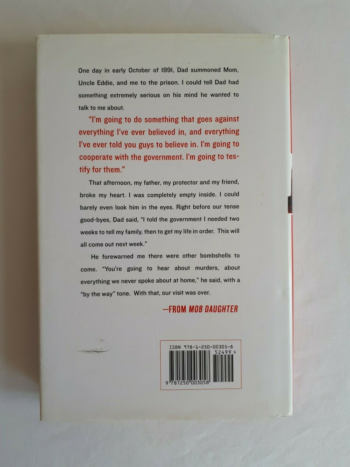 Mob Daughter : The Mafia, Sammy "The Bull" Gravano, and Me! by Lisa ...