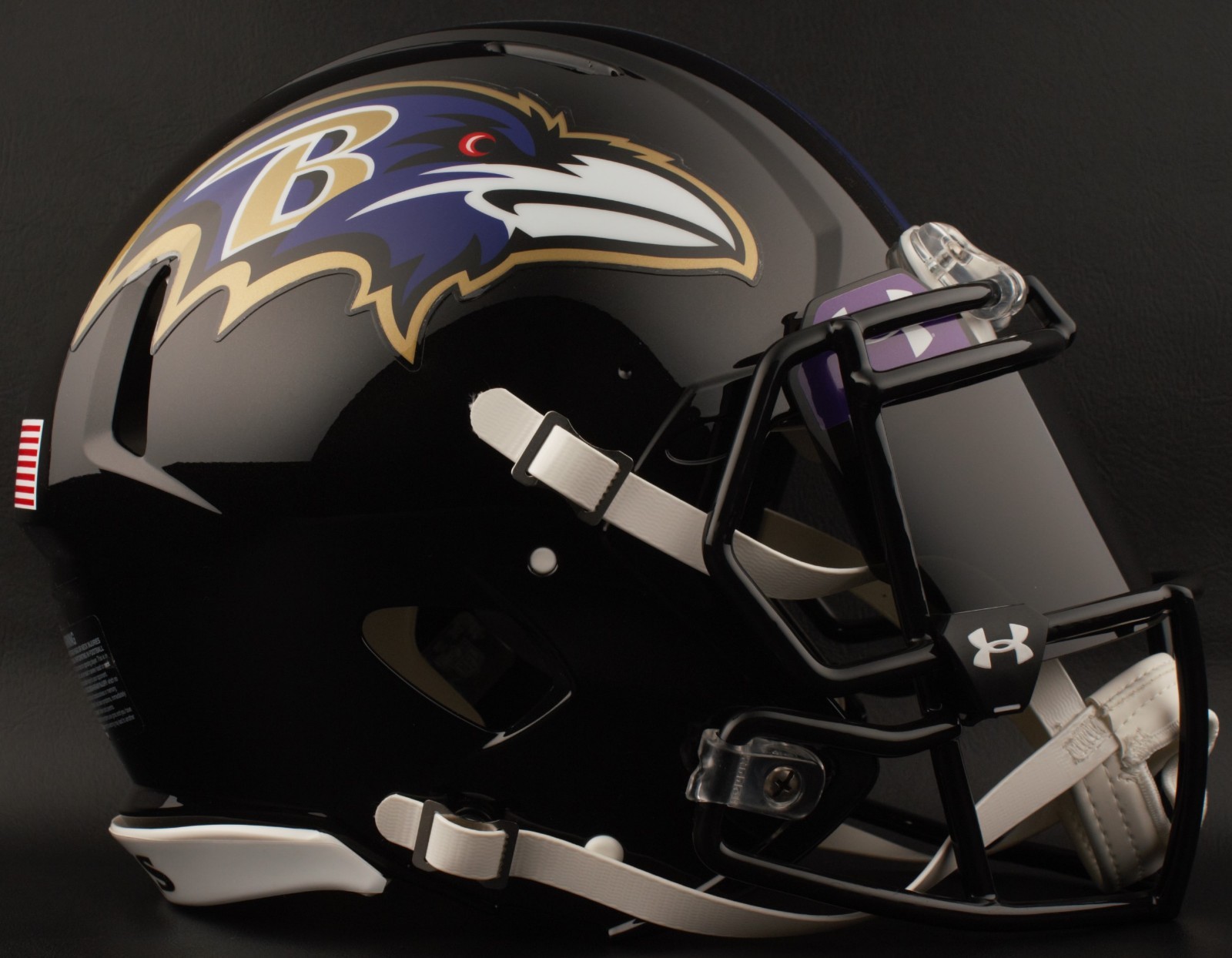 BALTIMORE RAVENS NFL Authentic GAMEDAY Football Helmet w/ BLACK-TINT ...
