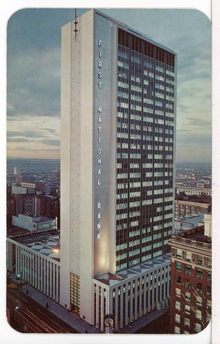 1960s Denver's First Nat'l Bank Bldg. (First Interstate Tower South) CO ...