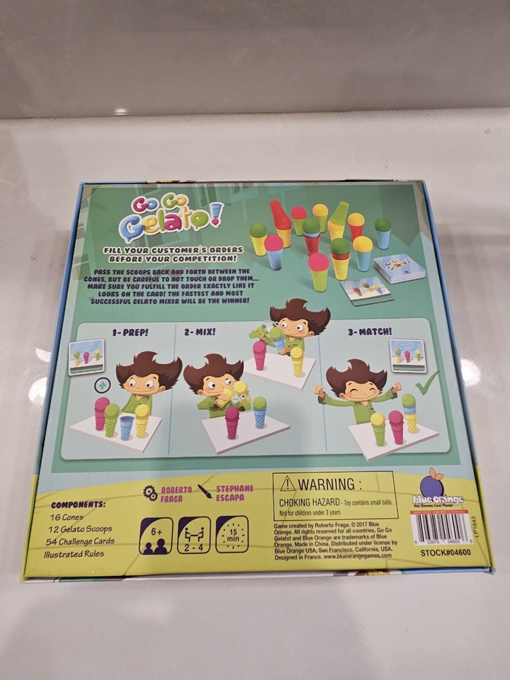 Go Go Gelato Game Logic Race Complete Excellent 2G | eBay