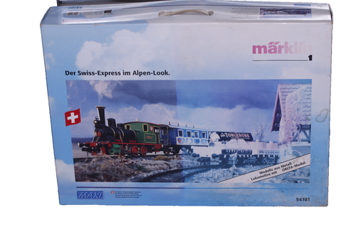 Märklín Maxi 54101 Edelweiss Swiss Express Locomotive & 4 Car Train Set ...