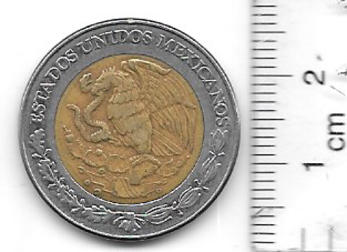 2005 Mexico 5 Peso Heraldry Eagle Estados Unidos Circulated Ungraded ...