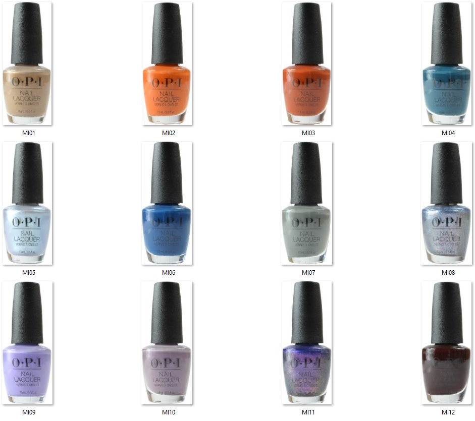 OPI Lacquer Nail Polish Muse of Milan Collection Fall 2020 MI01 to MI12 ...