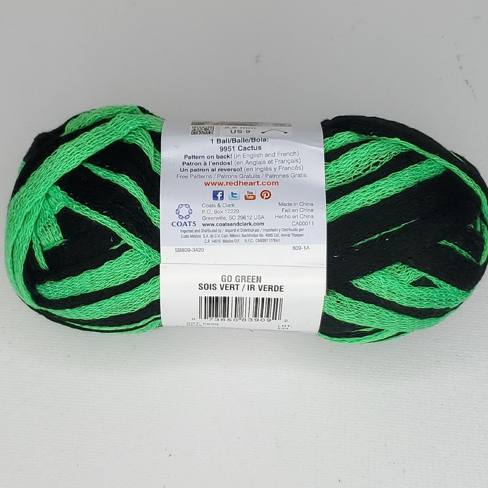 Red Heart Boutique Trio Ribbon YARN 3.5 Oz 1 Skein GO GREEN | eBay