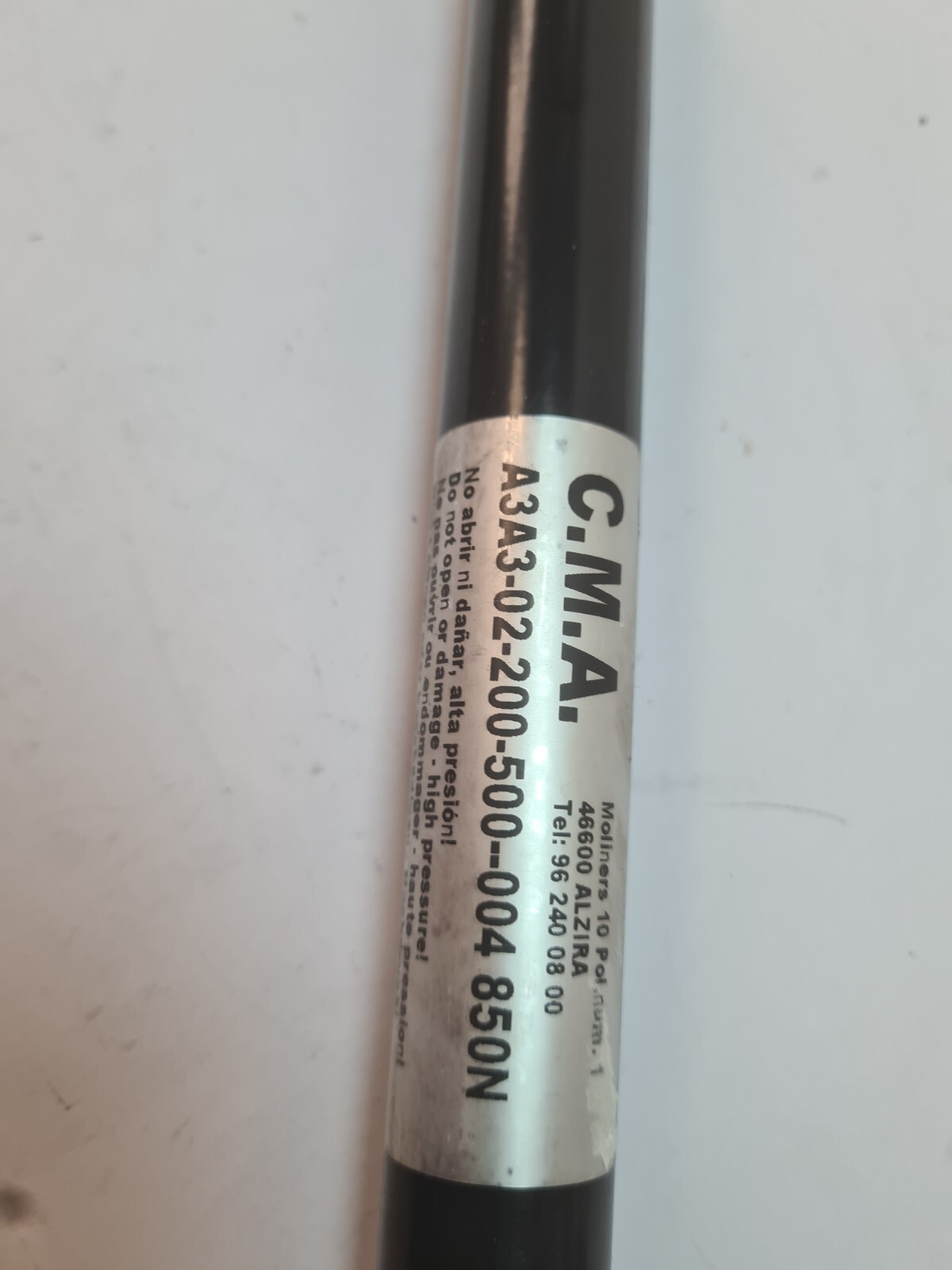 VERIN DE BRIDAGE C.M.A. A3A3-02-200-500--004 850N | eBay