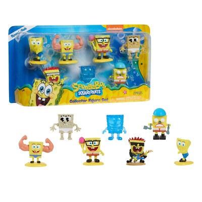 SpongeBob SquarePants Collectible Figure Set 7 PC Set Nickelodeon ...