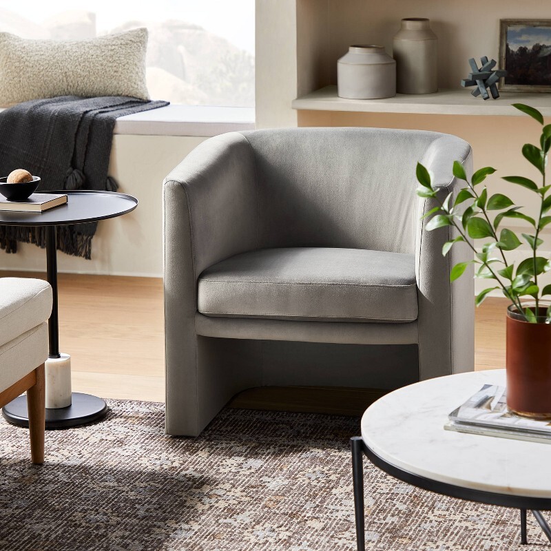 Vernon Upholstered Barrel Accent Chair