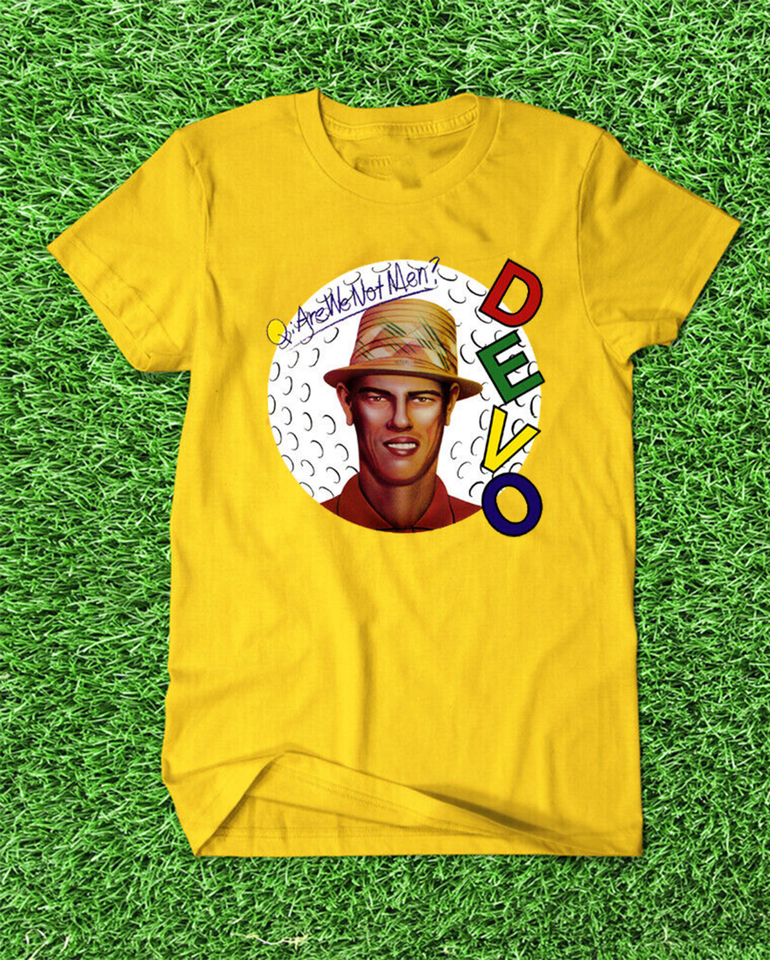 Hot Devo Are We Not Men A We Are Devo Yellow Singer Shirt | eBay Australia