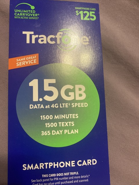 TracFone 365 Days Prepaid Minutes and Data for sale online | eBay