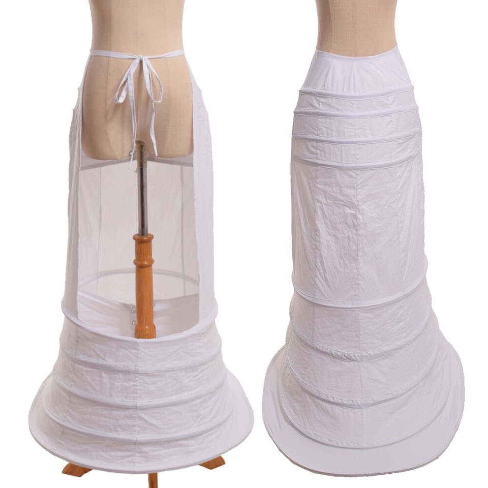 Victorian Crinoline Underskirt Painner Long Hoop Cage Back Bustle ...