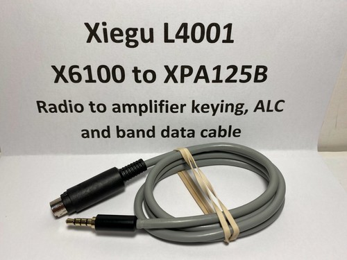 Xiegu L4001 type radio to amplifier keying, ALC and band data cable | eBay