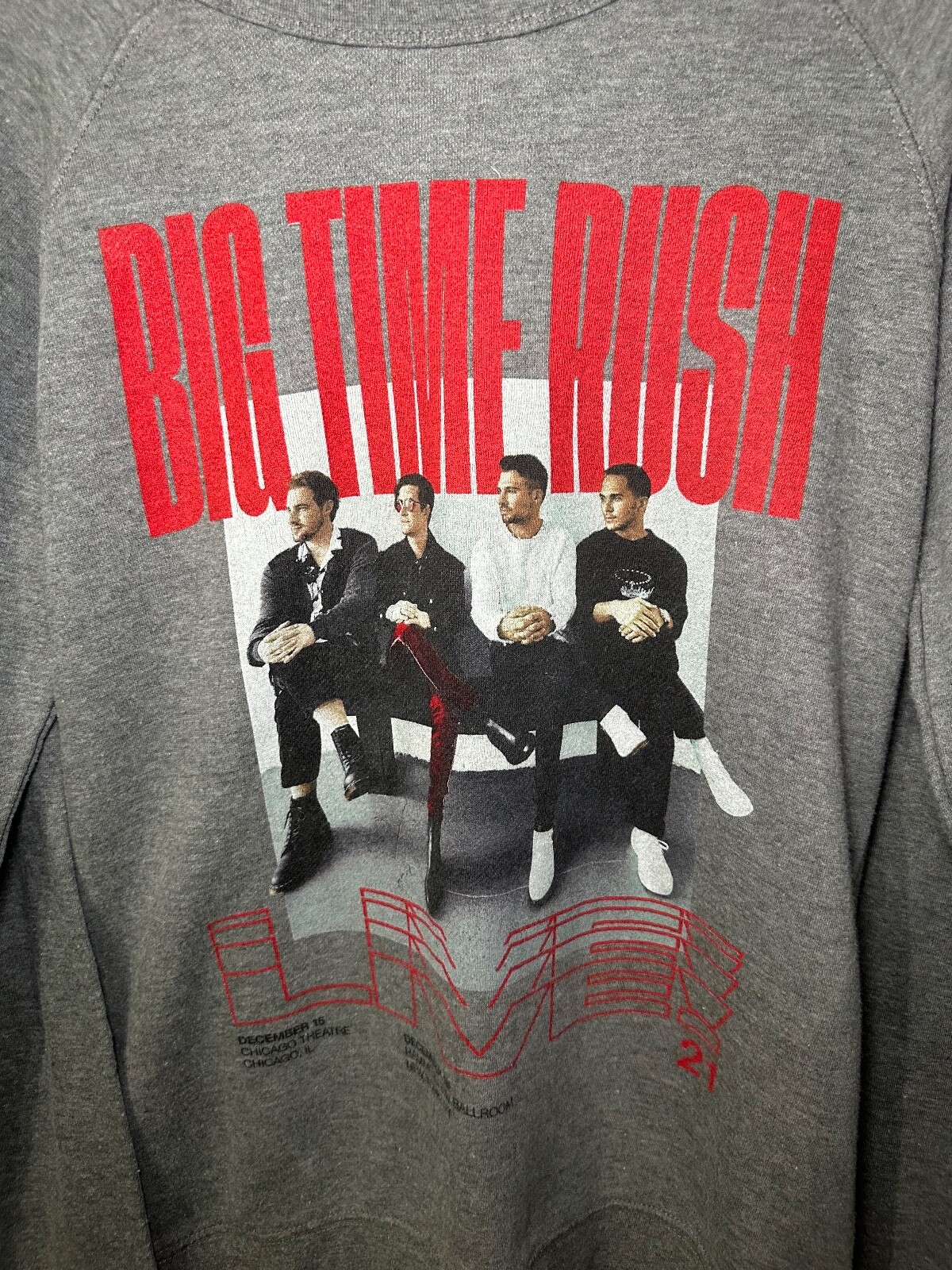 Big Time Rush Live Reunion 2021 Tour Concert Crewneck… - Gem