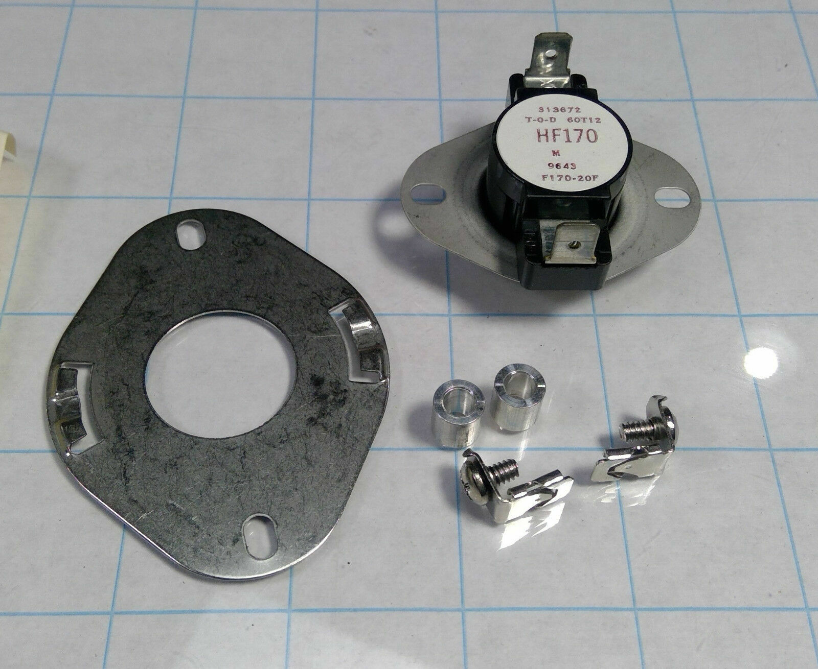 NEW Gemline FURNACE Blower SWITCH Thermostat HF170 313672 60T12 F170 ...