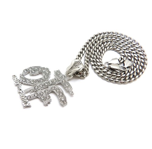 Only the Family OTF Pendant 7mm 18" ~ 30" Cuban Chain Stainless Steel ...