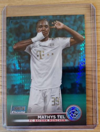 MATHYS TEL BLUE PRISM REFRACTOR CARTE NEUVE TOPPS STADIUM CHROME AVEC ...