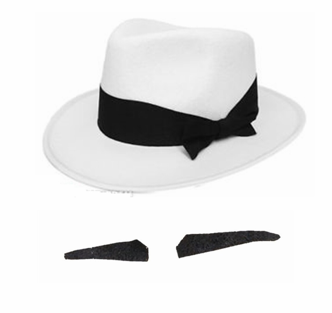 1920s 1930s Kids Boys Childs Bugsy Malone White Gangster Hat Spiv Tash ...