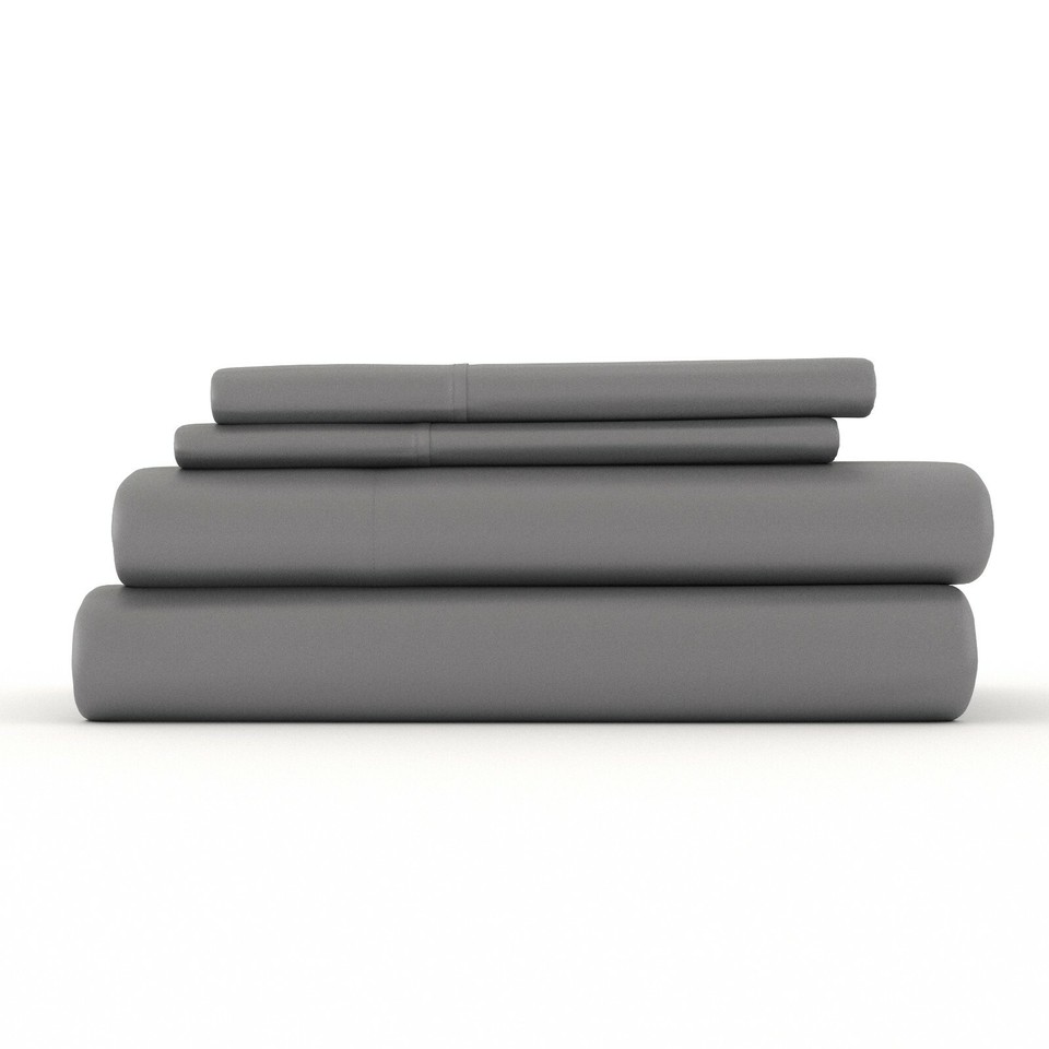 Premium 4PC Soft and Breathable Bamboo Sheet Set by Kaycie Gray Hotel ...