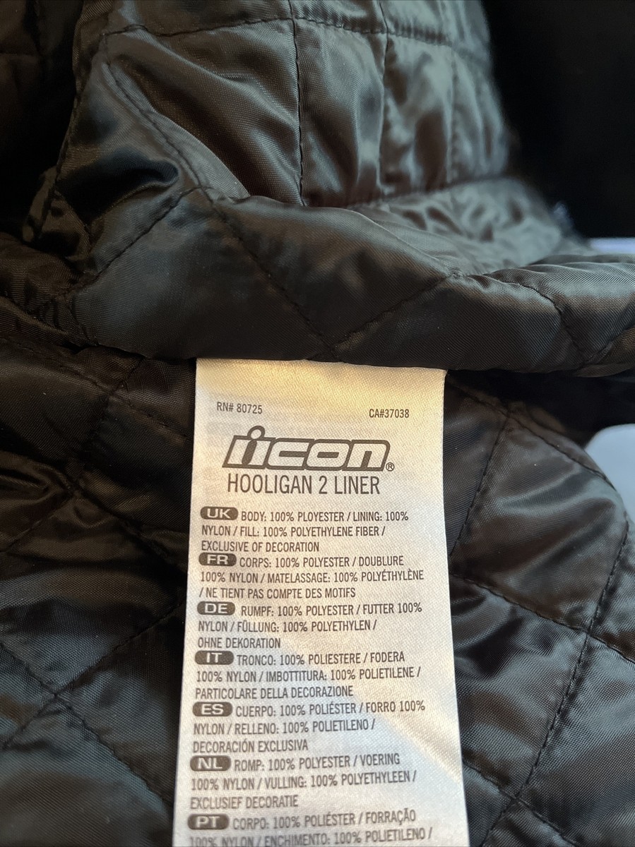 ICON HOOLIGAN 2 MENS 2XL PADDED BLACK/WHITE MOTORBIKE MESH ICON HOOLIGAN 2 MENS 2XL PADDED BLACK/WHITE MOTORBIKE MESH