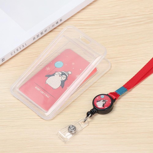 Retractable Card Holder Bank Credit Card Name Badge Holder ID Business ...