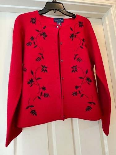 Charter Club Woolmark Red Sweater ~ 100% Pure New Wool, Soft Made in ...