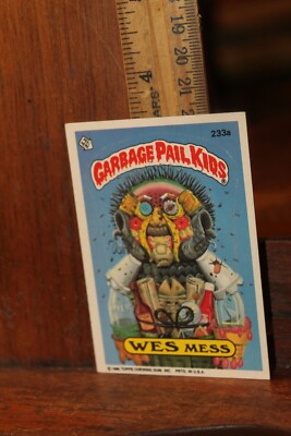 Vintage Topps Original Garbage Pail Kids 233a Wes Mess | eBay