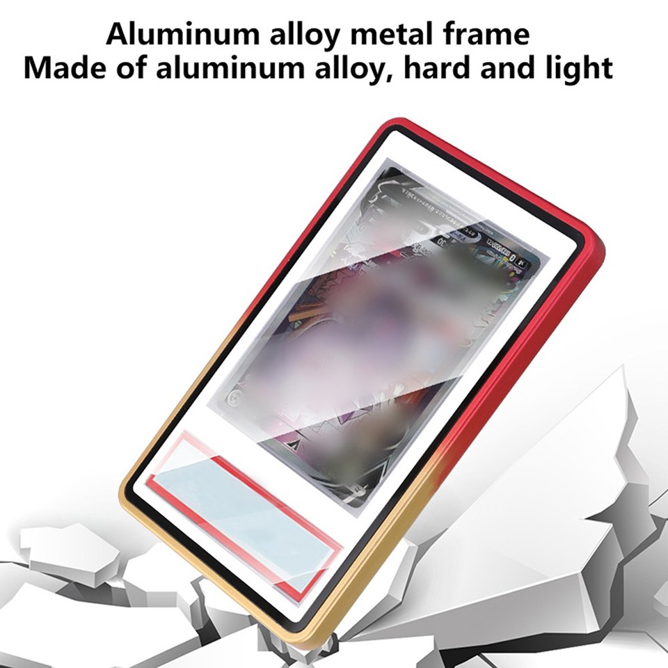 For PSA Magnetic Slab Case Protector Graded Cards Stackable Metal ...