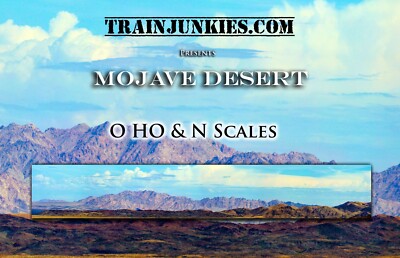 TrainJunkies Mojave Desert Model Railroad Backdrop | eBay