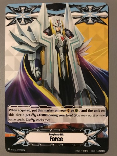 CARDFIGHT VANGUARD MONARCH SANCTUARY ALFRED FORCE MARKER V-GM/0078EN | eBay