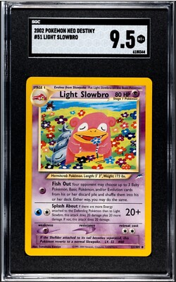 Light Slowbro 51/105 Neo Destiny 2002 SGC 9.5 MINT + Pokemon Unlimited ...