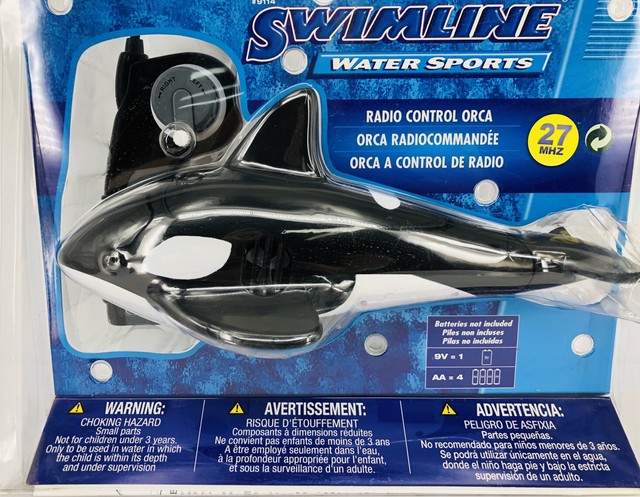 RARE Radio Control Water Orca Killer Whale Swimline Water Toy 27 MHZ | eBay