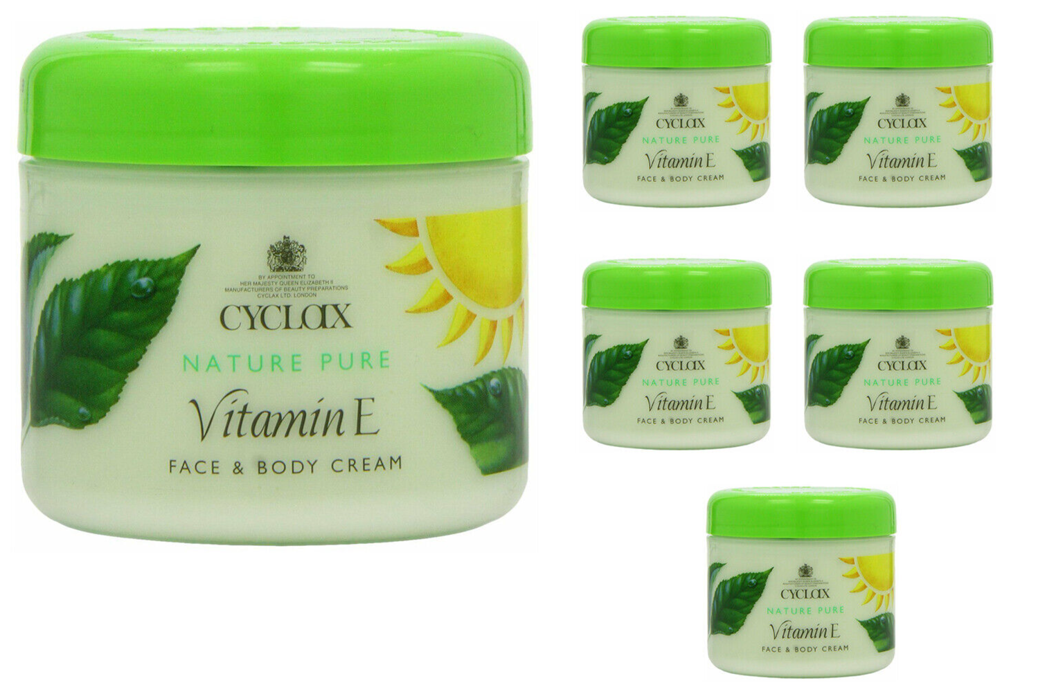 Cyclax Face & Body Cream Nature Pure Vitamin E 300ml x 6 5000444014897 ...