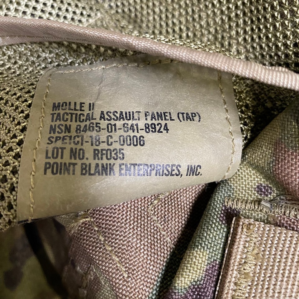 OCP Multicam TAP Panel Tactical Assault Chest Rig Harness Vest USGI ...