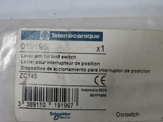 Telemecanique ZCY45 Lever Arm For Limit Switch NWB | eBay