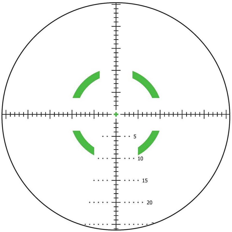 Trijicon VCOG 1-6x24 Green Segmented Circle/Crosshair MIL Govt. Scope ...