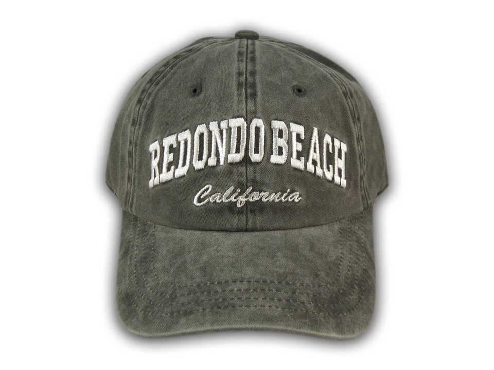 Black Redondo Beach Washed Baseball Cap | eBay