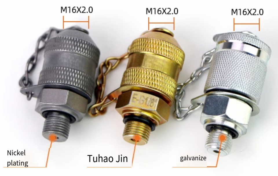 Hydraulic High Pressure Test Fitting PT-7/3/2/5/6 M10M12M16M14*1.5 G1/4 ...