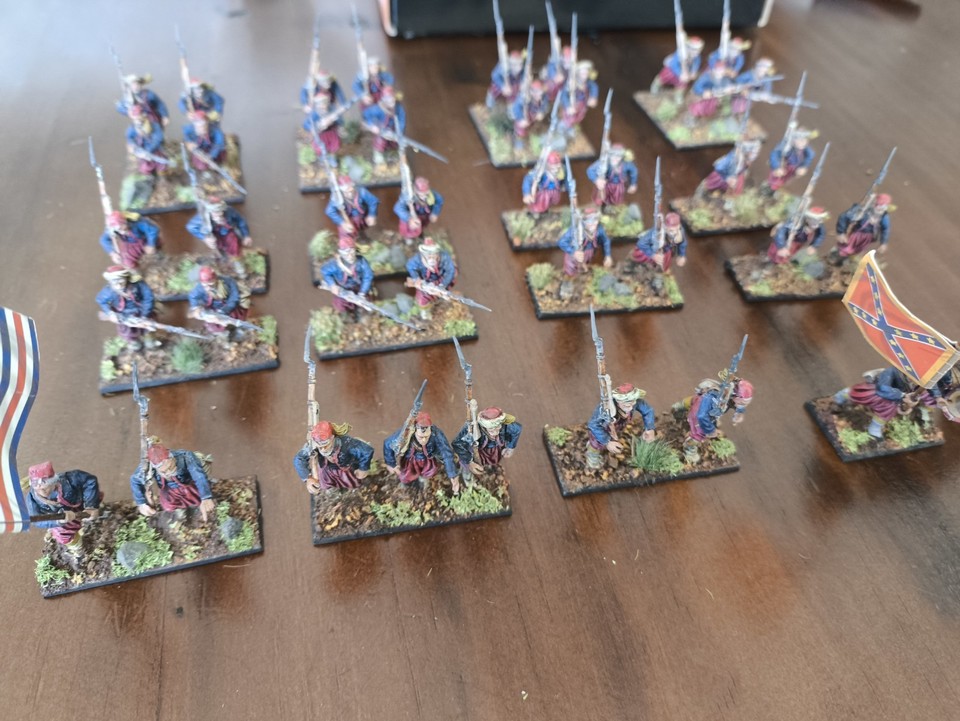 Perry Miniatures ACW AMERICAN CIVIL WAR ZOUAVES 28mm PROPAINTED Warlord ...