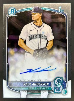 2025 Bowman Draft Kade Anderson Chrome Auto 1st Prospect #CPA-KA ...