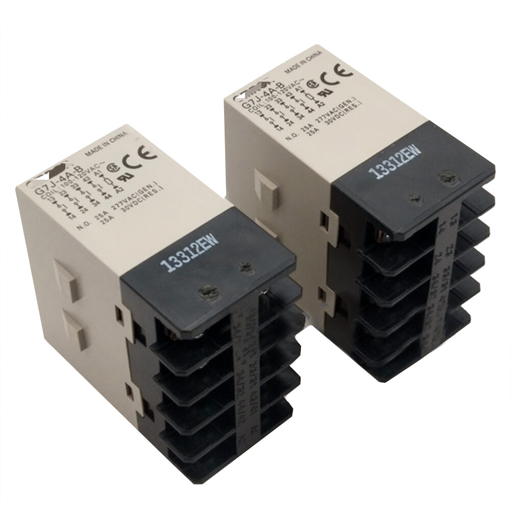 2Pcs G7J-4A-B 100-120VAC Enclosed Power Relay 25A 277VAC | eBay