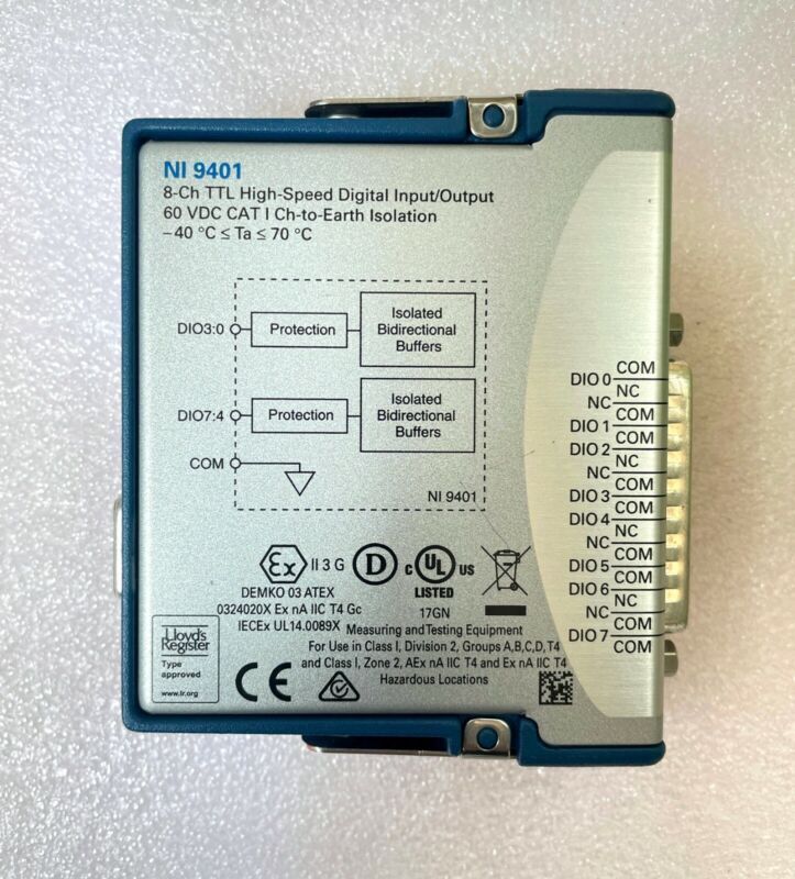 National Instruments Ni 9401 8-ch TTL High Speed Digital Input/output ...