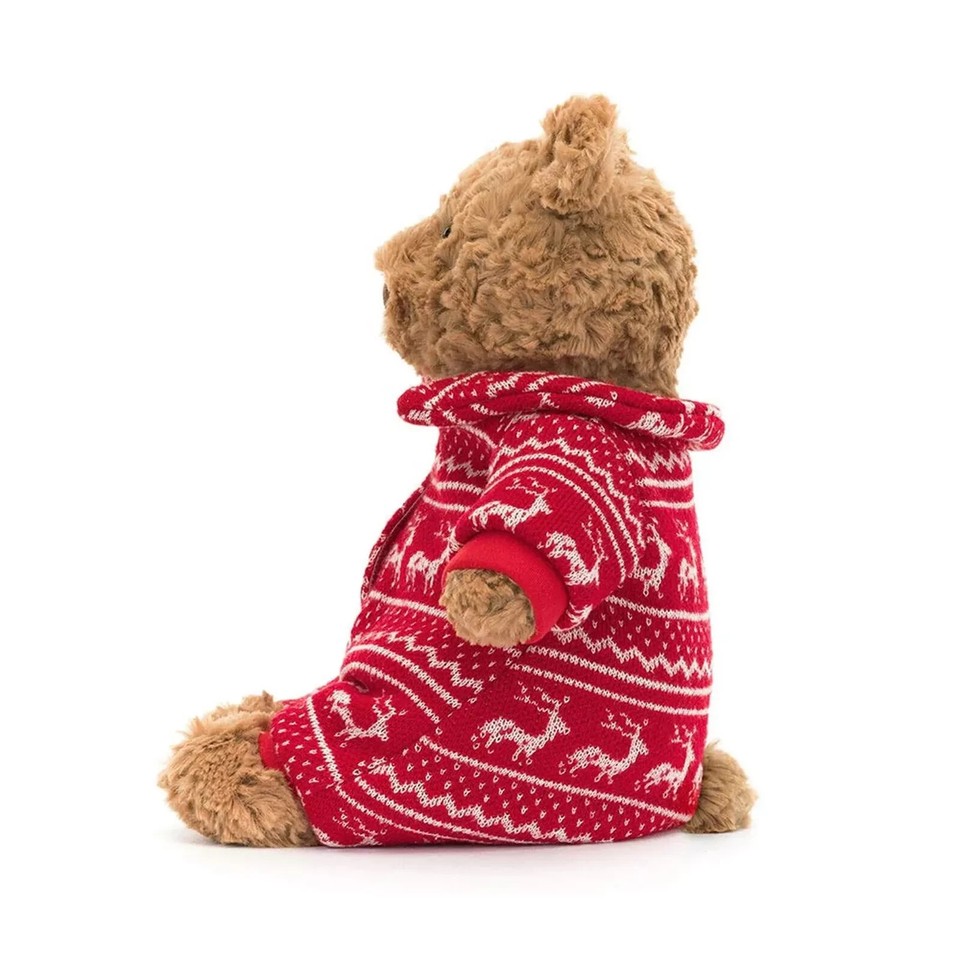NWT Jellycat Bartholomew Bear Winter Sweater Pajamas Hard to Find | eBay