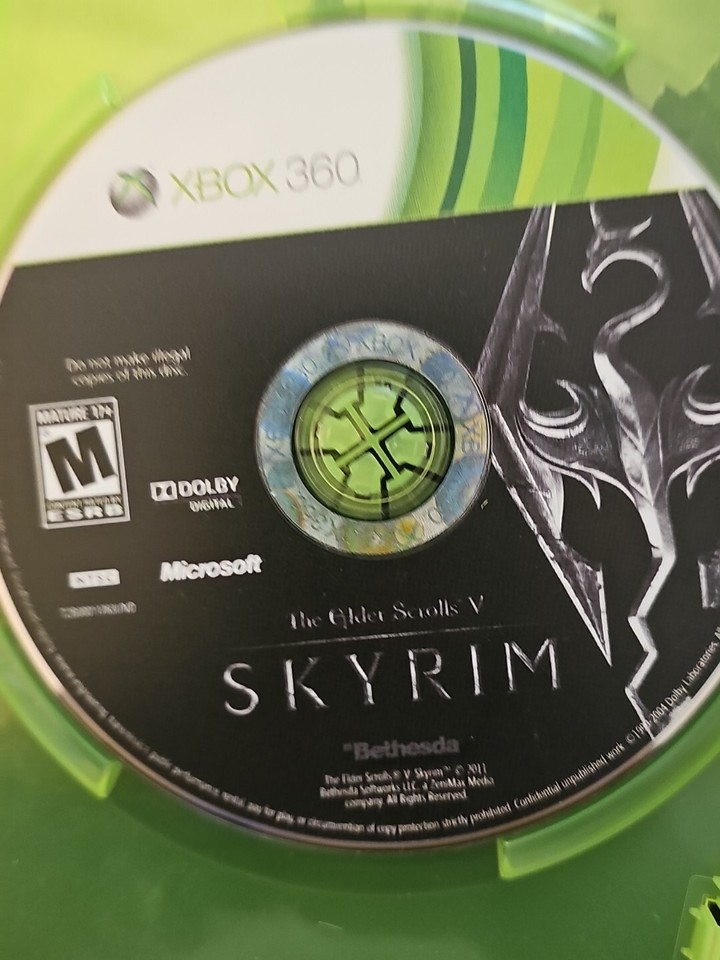 The Elder Scrolls V: Skyrim (Microsoft Xbox 360, 2013) Manual Included ...
