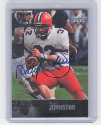 2011 Upper Deck College Football Legends #8 Daryl Johnston Autographs | eBay