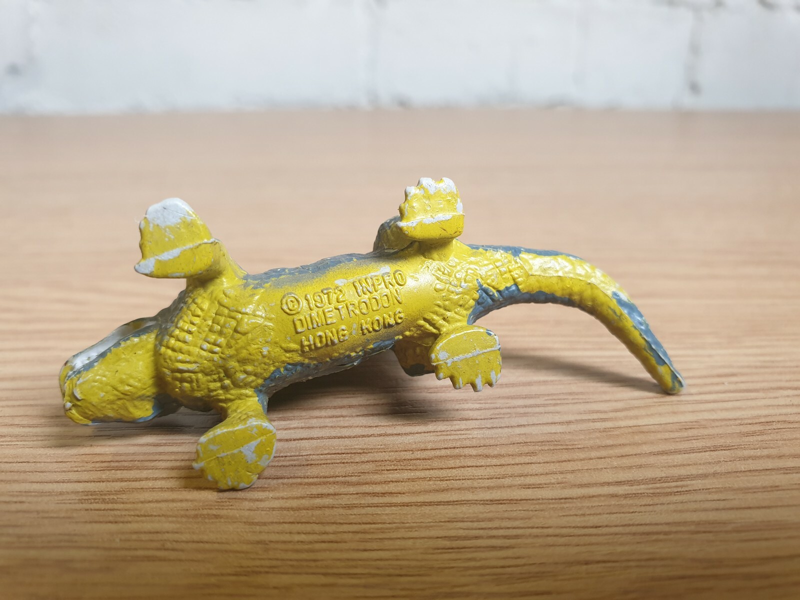 ⭐ Vintage 1972 Inpro DIMETRODON Plastic DINOSAUR Retro 70's TOY Figure ...
