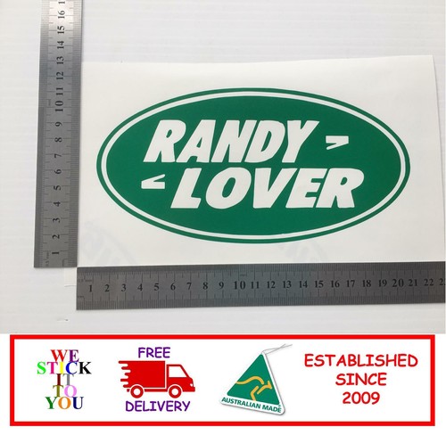 RANDY LOVER BUMPER STICKER,VINYL DECAL,WINDOW, LAPTOP, BIKE. | eBay ...