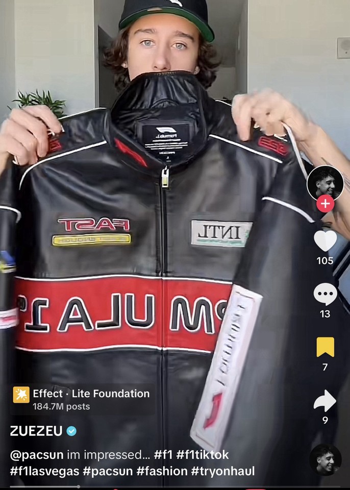 Formula 1 PacSun Leather Pole Position Men Size XL Jacket Grand Limited ...