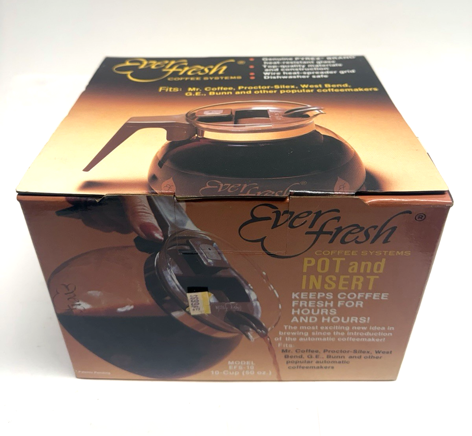 Vintage SEALED NEW Pyrex 10 Cup Glass Coffee Pot and Insert Made in USA ...