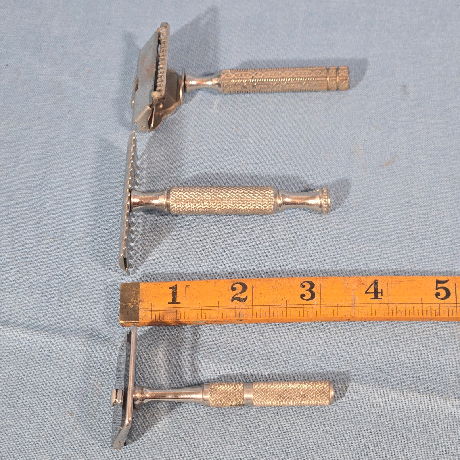 Lot of 3 Vintage Antique GEM Durham Duplex Rolls Razor Safety Razors ...