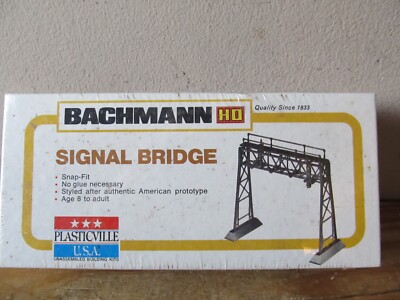 BACHMANN # 2620 HO SCALE SIGNAL BRIDGE UNASSEMBLED BUILDING KIT SEALED ...